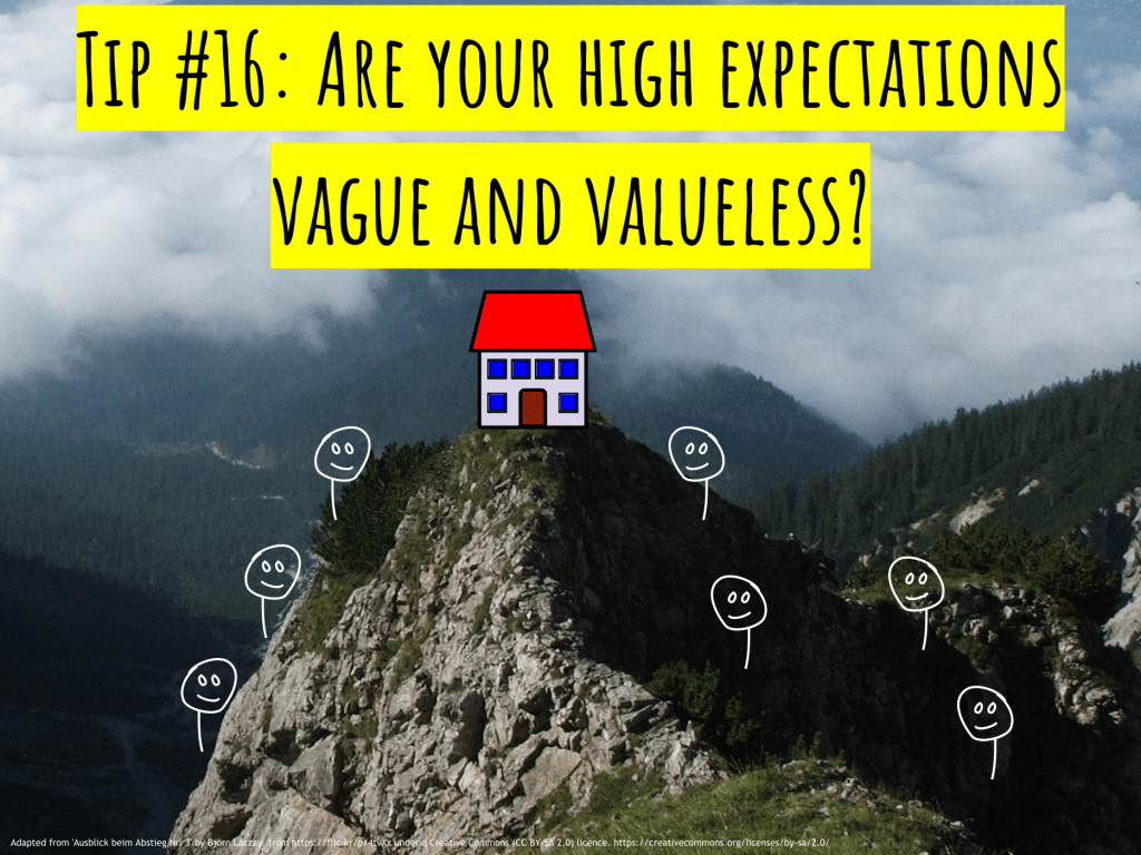 Tip #16: Are your high expectations vague and valueless? – Classroom ...